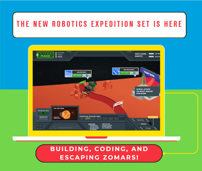 Building, Coding, and Escaping Zomars: Learning with the Piper Make Ro